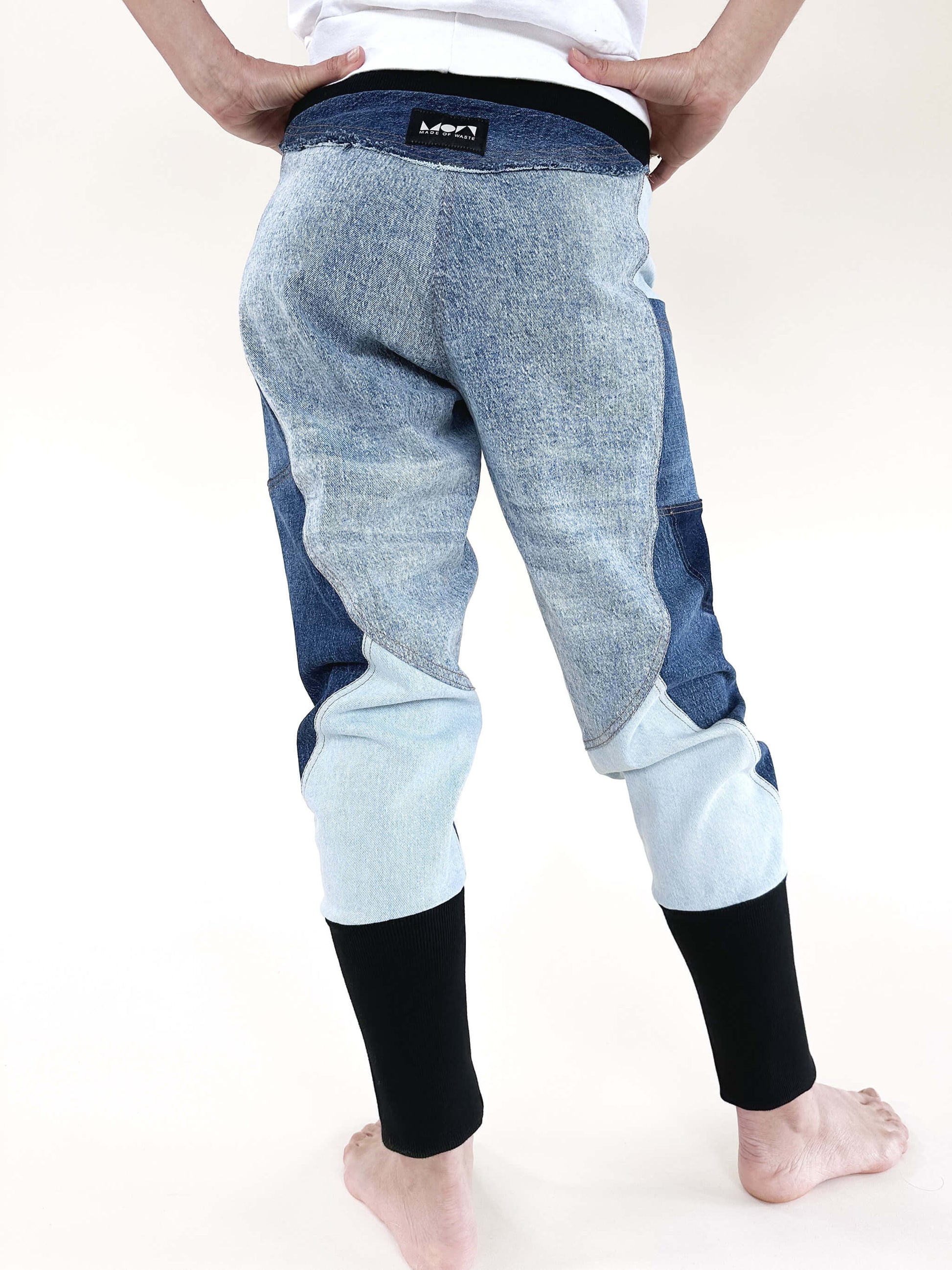 Denim track pants- Australian made – madeofwaste